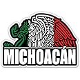 Amazon.com - Michoacan Mexico MX Bandera Vinyl Sticker - Car Phone - 3"