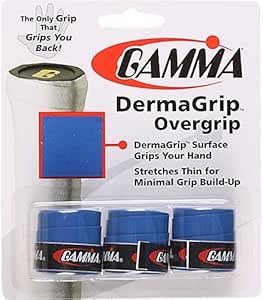 Amazon.com : Gamma Dermagrip Overgrip, Blue : Tennis Racket Grips ...
