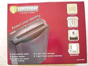 Amazon.com : ID Armor 6 Sheet Strip Cut Shredder : Paper Shredders ...