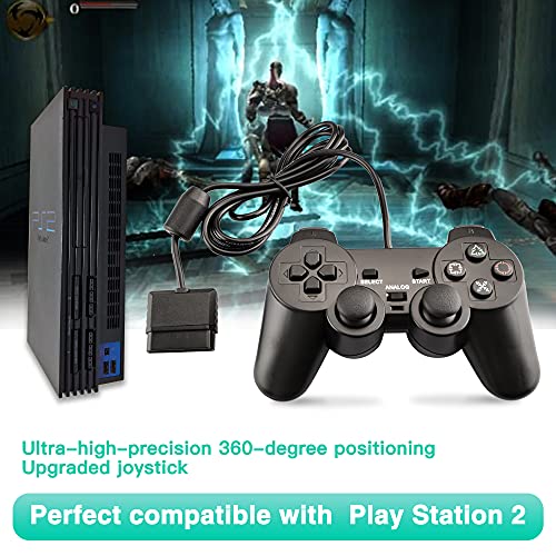 Wired Controller for PS2 Console, Dual Vibration Game Controller ...
