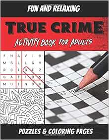 Amazon.com: True Crime Activity Book For Adults: Serial Killer True ...