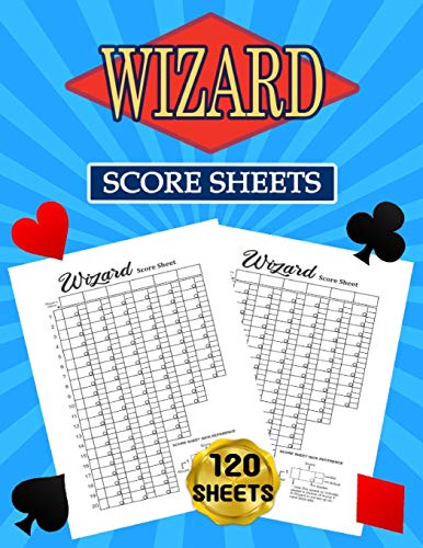 Wizard Score Sheets: 120 Large Score Pads for Scorekeeping - Wizard ...