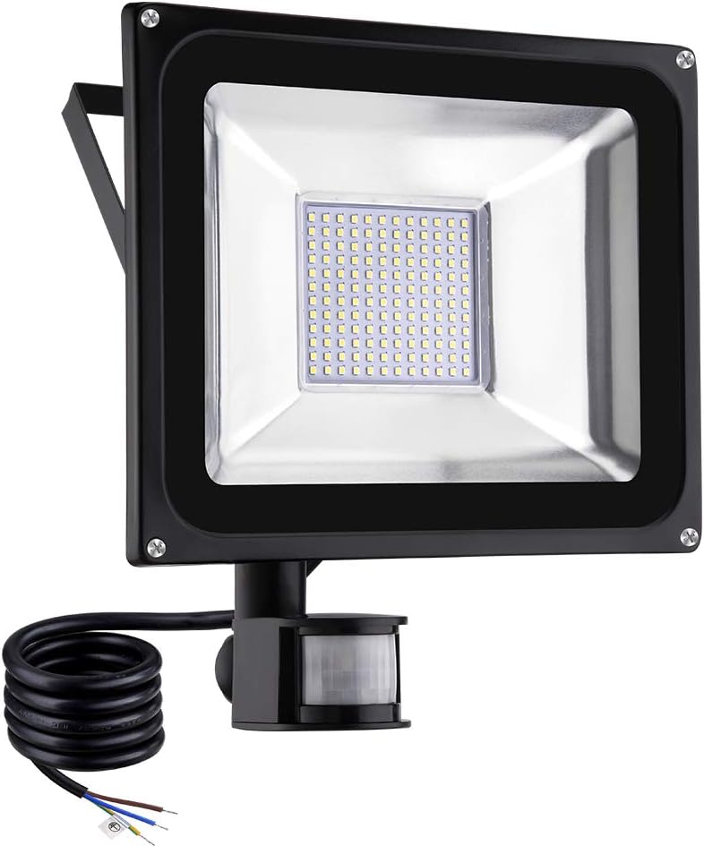 wonderfulwu 100W LED Floodlight, 10000LM Warm White Security Light with ...