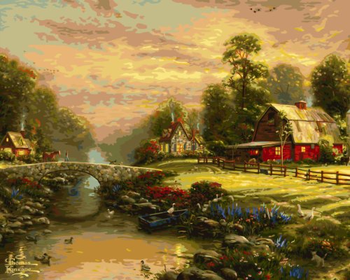 Thomas Kinkade Paint By Number Kit Light Of Peace
