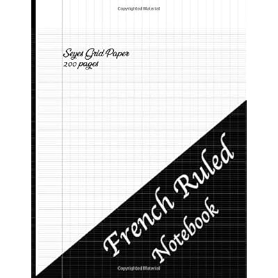 French Ruled Notebook: 200 Pages of Seyes Grid Paper Kosovo | Ubuy