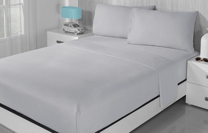 Colchas Concord SFRM0008 Juego de Sabanas Franela Thermosoft Matrimonial, Gris: Amazon.com.mx ...