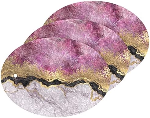 Dish Sponges,Navy Marble with Golden Veins Kitchen Non-Scratch Scrub ...