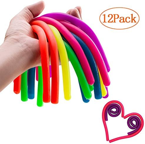 Monkey Noodle, Fidget Noodles Sensory Toy, Colorful Stretchy Strings ...