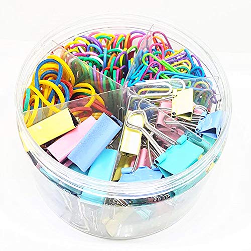 MONODY Assorted Paper Clips Mini Small Medium Jumbo Binder Clips Paper ...