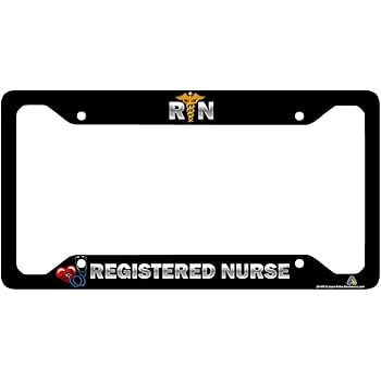 Amazon.com: RN Registered Nurse Logo Emblem License Plates: Automotive