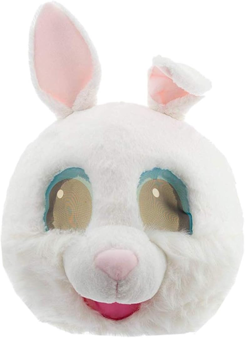 Plush Easter Rabbit Bunny Head Mask Mascot Costume White: Amazon.ca ...