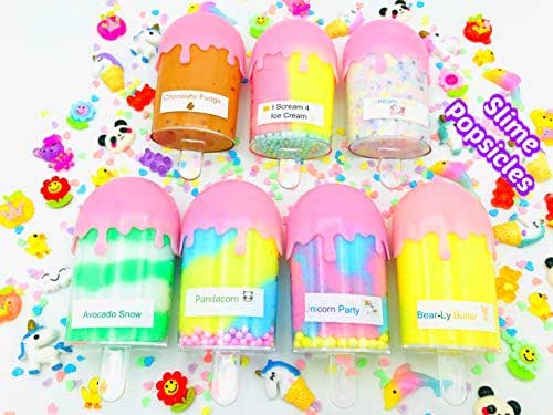 Amazon.com: Non-Toxic Scented Popsicle Slimes Made in U.S.A Super Cute ...