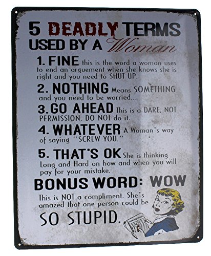 Deadly Terms Used By A Woman