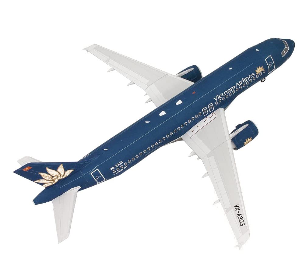 Mua 3D Building Model Papercraft Airplane (Vietnam Airlines Airbus A320 ...