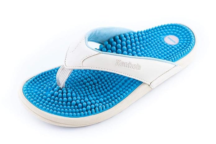 Buy Japanese Massage / Reflexology Sandal by Kenkoh - Genki Turquoise ...