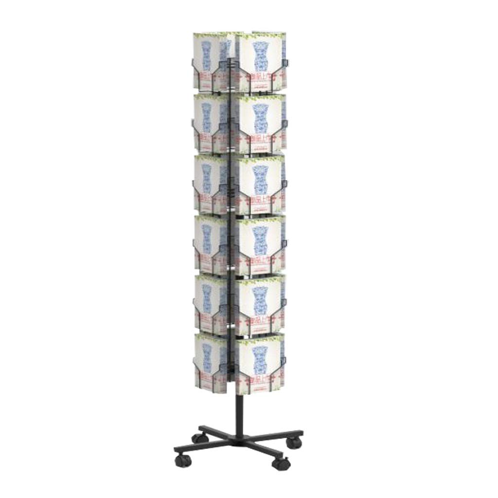 Buy KXBYMX Exhibition stand A5 rotating floor-folding brochure shelf ...