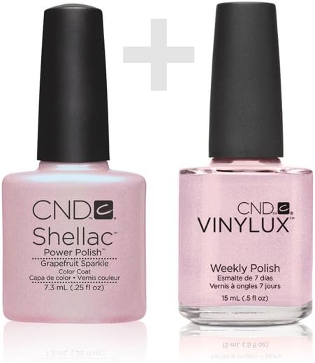CND Duo Kit – CND Shellac Grapefruit sparkle/CND VINYLUX GRAPEFRUIT ...