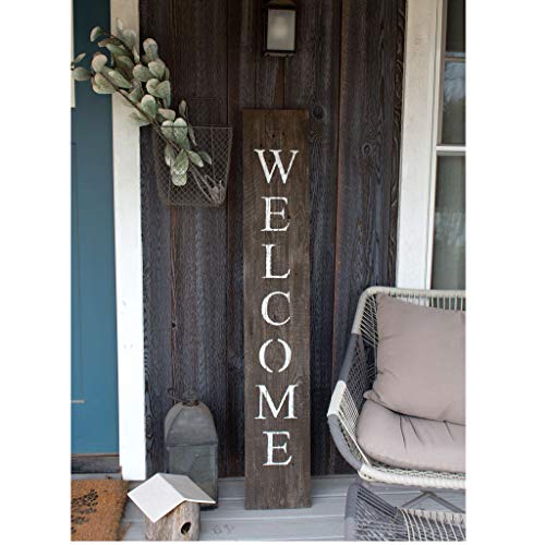 BarnwoodUSA | Farmhouse Rustic Welcome Sign for Front Porch | 5ft Front ...