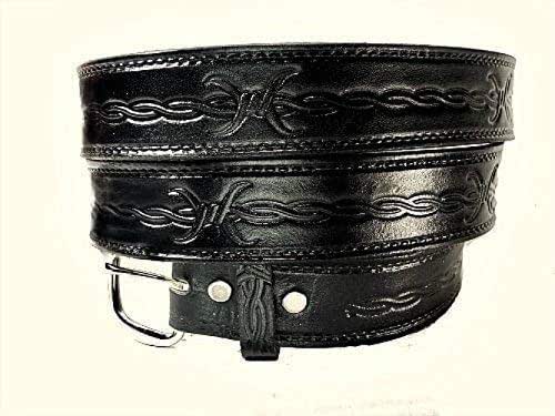 Amazon.com: BARBED WIRE CUSTOM HANDMADE LEATHER BELT 1 1/2" WIDE: Handmade