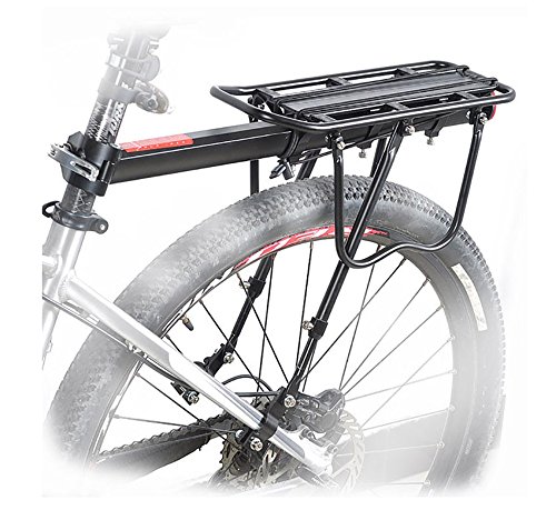 ThreeH Bicycle Rear Rack Adjustable Aluminum Alloy Bike Rack with ...