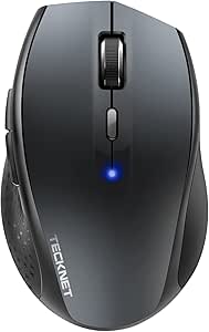 Amazon.com: TECKNET Bluetooth Wireless Mouse, 6 Adjustable DPI Levels ...