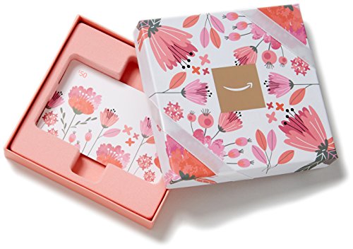 Amazon 50 Gift Card In A Pink Flower Box amazon-50-gift-card-in-a-pink-flower-box