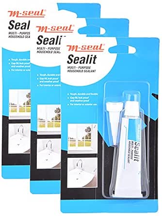 Pidilite M-Seal Sealit Multipurpose Silicone Sealant, Pack of 3 (White ...
