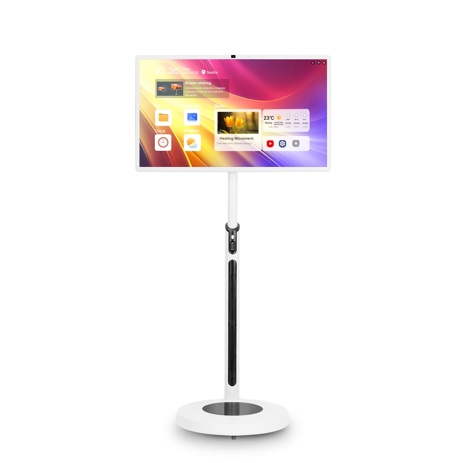XUNDEFINED 32-Inch Smart Touchscreen Monitor, 1080p Mobile Portable TV ...