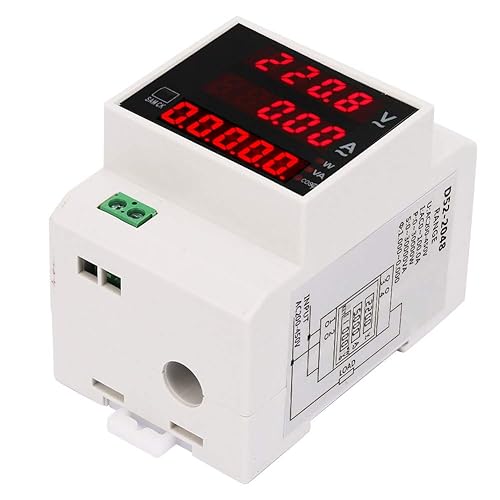 Miokycl Digital Energy Meter Din Rail LED Active Power Factor ...