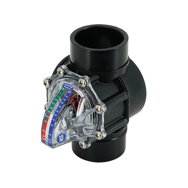 Mua FlowVis FV-2 Flow Meter with Check Valve and Velocity Scale for 2 ...