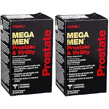 Amazon.com: GNC Mega Men Prostate and Virility, 90 Caplets, Supports ...