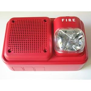 System Sensor SpectrAlert SP2R1224MC wall-mount Red Speaker Strobe ...