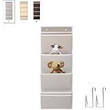 mDesign portaoggetti in Stoffa da Appendere con 4 Scomparti ? pratici e ...