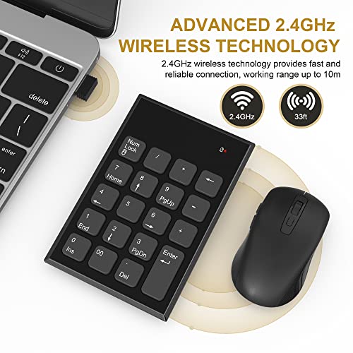 Wireless Numeric Keypad And Mouse Combo 24 Ghz Numeric Keypad Numpad