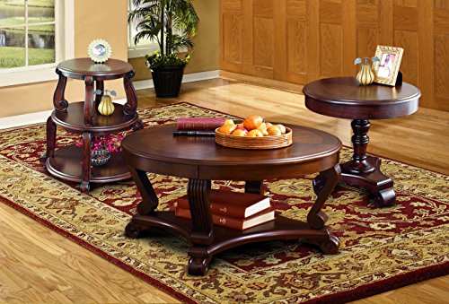 Ashley Furniture Signature Design - Brookfield Old World Rustic End ...