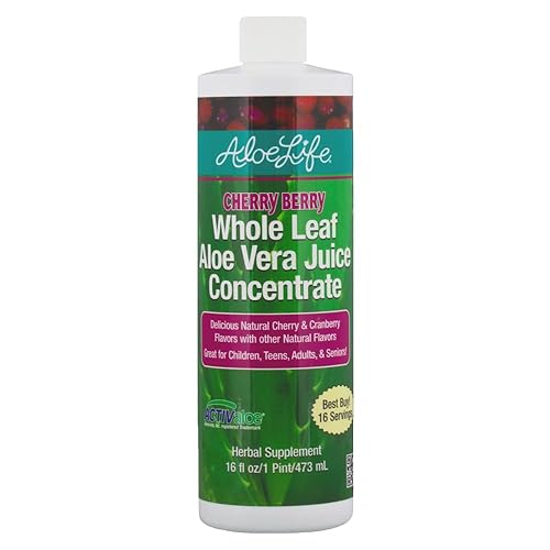 Aloe Life - Whole Leaf Aloe Vera Juice, Certified Organic, Gluten-Free ...