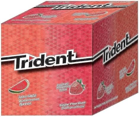 Trident Gum Watermelon and Strawberry Flavoured - (65 Pieces) price in ...