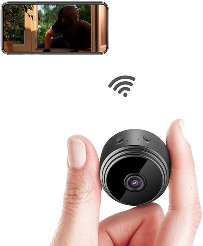 Mini Hidden Spy WiFi Telecamera,Mini Telecamera Full HD 1080P Portatile ...