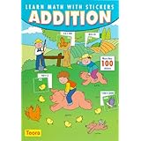 4 PACK: Learn Math with Stickers: Addition, Subtraction, Multiplication ...