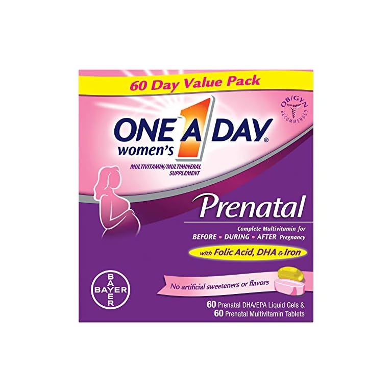 One A Day Women's Prenatal Multivitamin Two Pill Formula, Supplement ...