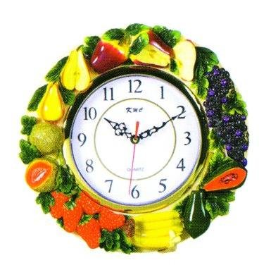 Amazon.com: MIXED FRUIT 3-Dimensional Wall Clock BRAND NEW!: Home & Kitchen