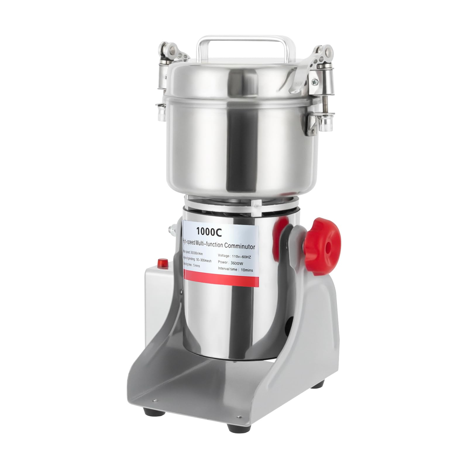Electric Grain Mill Grinder 1000g, 3600 w Copper Motor Swing Type ...