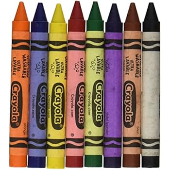 Amazon.com: Crayola 52-3281 Large Washable Crayons Assorted Colors 16 ...