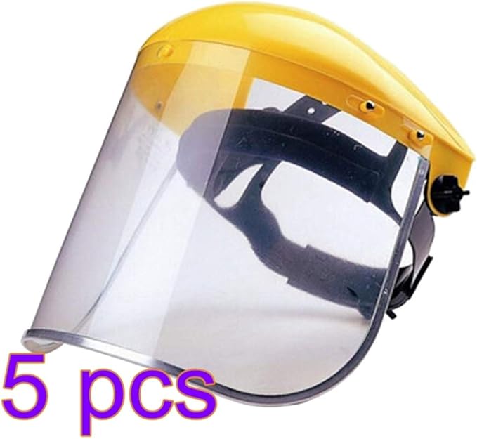 IMIKEYA 5Pcs Visiera di Sicurezza Trasparente Erba Taglio Sicurezza Pvc ...