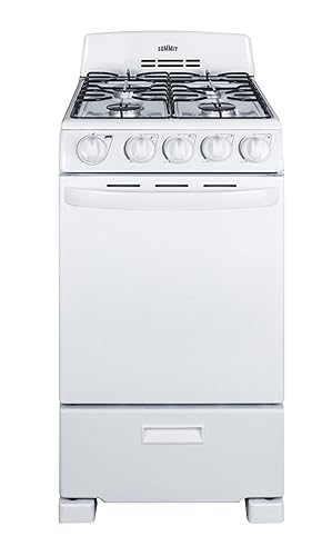 Summit 20” Inch Wide Gas Range, 4 Sealed Burners, 2.3 cu.ft. Oven (ADA ...