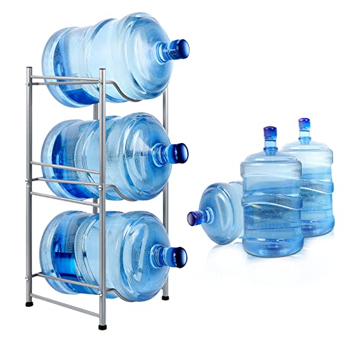 Vrisa 5 Gallon Water Jug Holder Water Bottle Holder 3-Tier Water Bottle ...