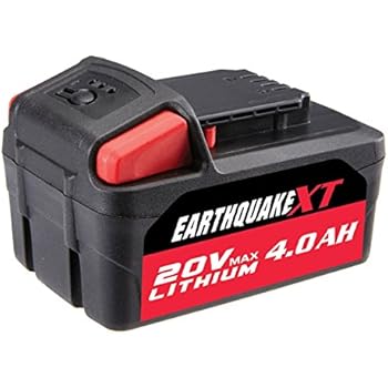 Amazon.com : Earthquake 20V 4.0 Ah Lithium Ion Battery : Industrial ...