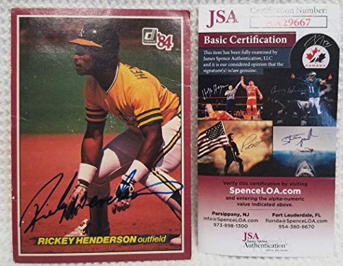 Rickey Henderson Athletics Autograph, Athletics Rickey Henderson Autograph