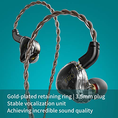 FiiO FD1 Hi-Res Earbuds Wired,in The Earphone,Beryllium-Plated Dynamic ...