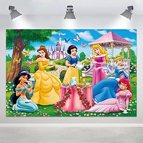 SEEN 5X3ft Princesses Backdrop Photo Background Princess Themed ...